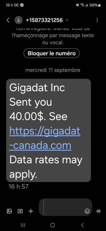 Gigadat inc | 4 signalements | 4 commentaires