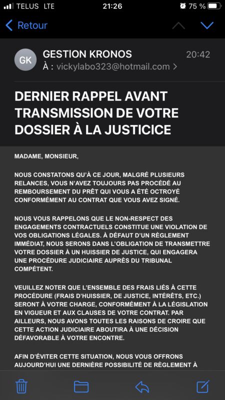 Gestion kronos | 12 signalements | 22 commentaires