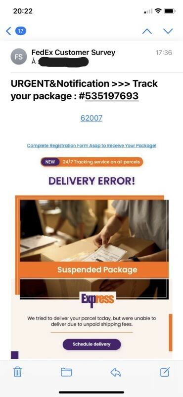 Fedex Customer Survey | 1 signalement | 1 commentaire