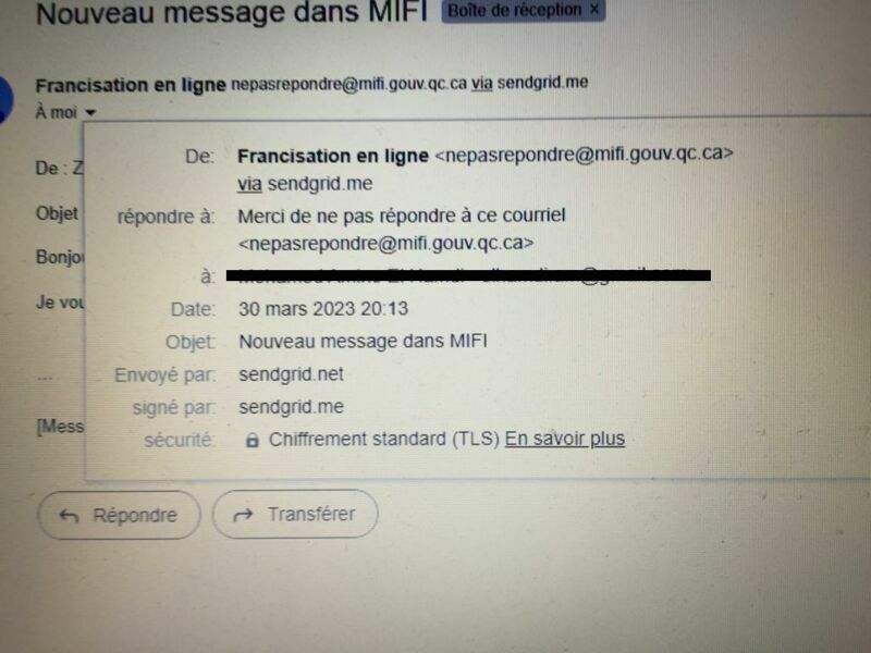 Nepasrepondre@mifi.gouv.qc.ca | Francisation en ligne | 1 signalement ...