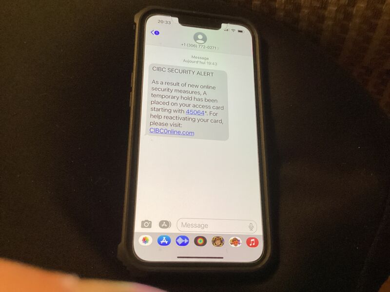 Cibconline.com | (306) 772-0271 | CIBC SECURITY ALERT | 1 signalement