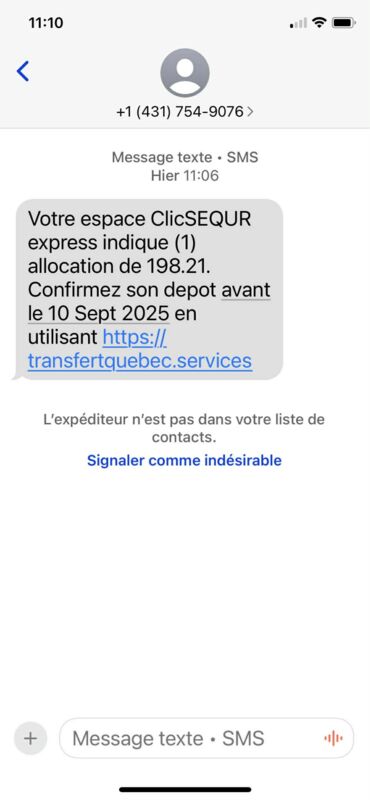 (431) 744-9076 | ClicSEQUR | 1 signalement | 4 commentaires